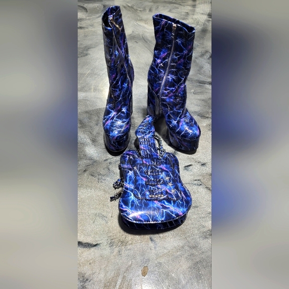 Shane Justin | Shoes | Shane Justin Electric Platform Boots Womens Sz ...